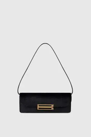Victoria Beckham Dorian East-west Clutch Hair Calf Leather