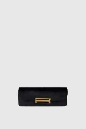 Victoria Beckham Dorian East-west Clutch Hair Calf Leather