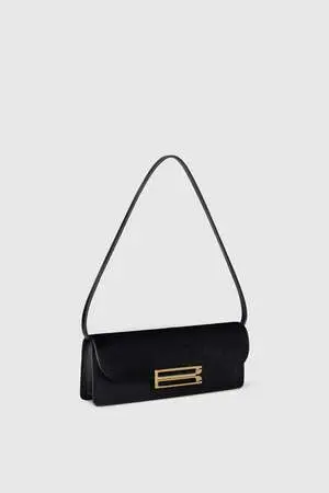 Victoria Beckham Dorian East-west Clutch Hair Calf Leather