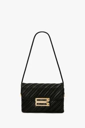 Victoria Beckham Soft Dorian Bag Pleated Nappa - Black