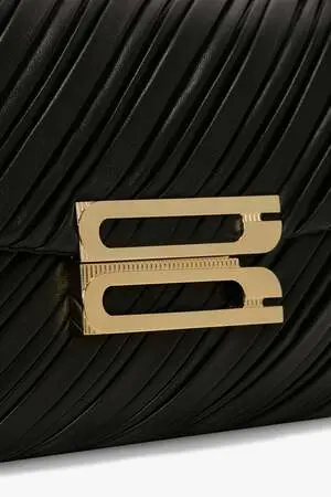Victoria Beckham Soft Dorian Bag Pleated Nappa - Black