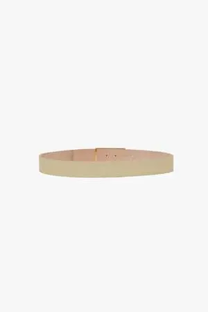 Victoria Beckham Dorian Frame Belt Jumbo 40mm Grainy Calf Leather - Ivory