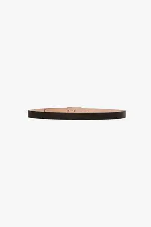 Victoria Beckham Dorian Frame Belt 25mm Shiny Calf Leather - Black