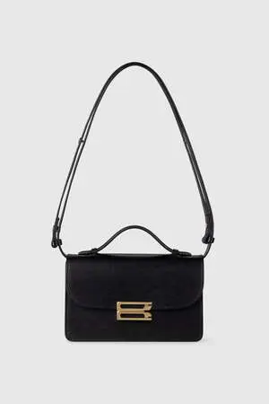 Victoria Beckham Dorian Bag Small Shiny Calf Leather - Black