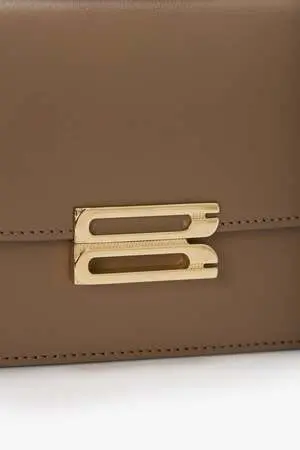 Victoria Beckham Dorian Bag Small Shiny Calf Leather - Grey