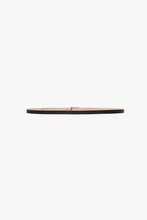 Victoria Beckham Dorian Frame Belt Micro 15mm Shiny Calf Leather