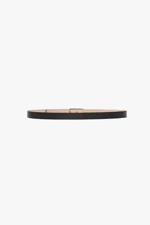 Victoria Beckham Dorian Frame Belt 25mm Croc Embossed Leather