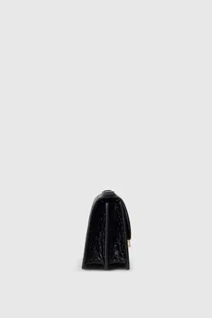 Victoria Beckham Dorian Bag Small Croc Embossed Leather