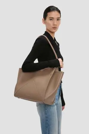 Victoria Beckham Tote Soft Calf Leather - Grey