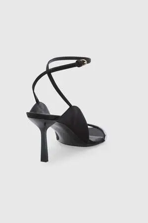 Victoria Beckham Embellished Sandal 75 Satin
