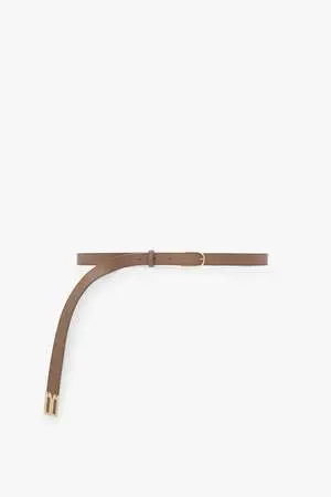 Victoria Beckham Dorian B Finite Belt 20mm Dove Soft Calf Leather