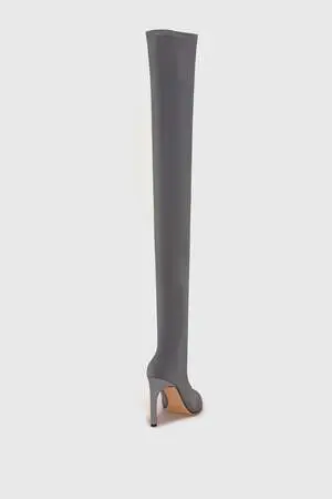 Victoria Beckham Harlow Thigh-high Boot 100 Jersey - Grey