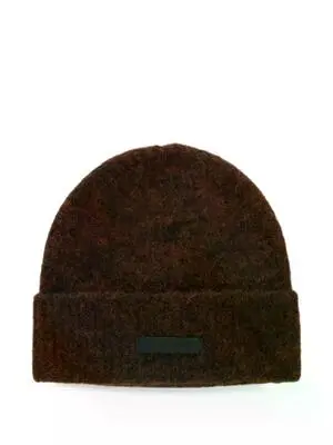 REPRESENT Logo-plaque Beanie Hat - Brown