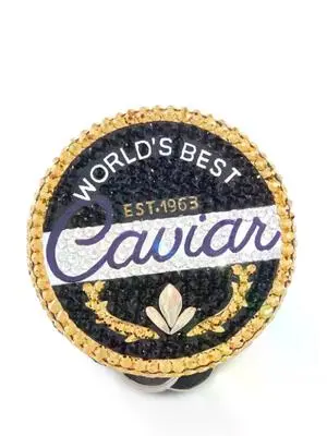 Judith Leiber Mini World's Best Caviar Crystal-embellished Box