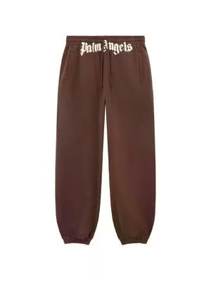 Palm Angels Logo-print Drawstring Track Pants - Brown