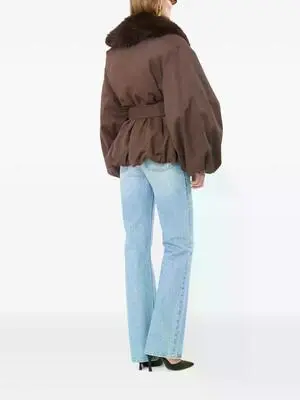 ROTATE BY BIRGER CHRISTENSEN Faux-fur Collar Jacket