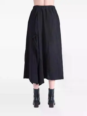 Yohji Yamamoto Asymmetric Draped Midi Skirt