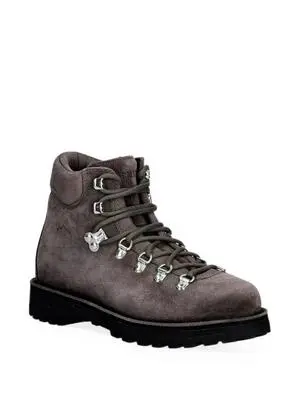 Diemme Roccia Suede Hiking Sneakers - Grey