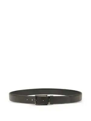 LOTTUSSE Reversible Grained Leather Belt - Black