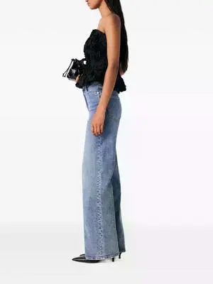 Maje Floral-applique Strapless Top