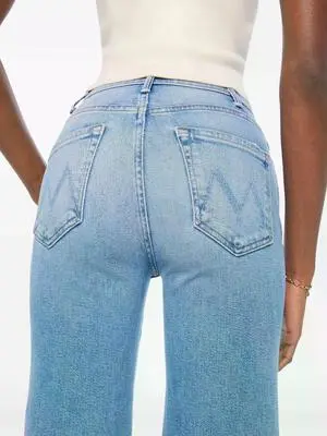 MOTHER Faded Wide-leg Jeans - Blue