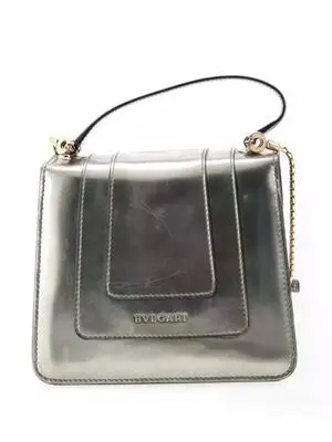 BVLGARI Serpenti Top Handle Bag Patent Small Satchel