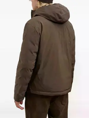BLAUER. Reversible Logo-patch Hooded Jacket
