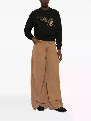 Kenzo Sequin-embellished Tiger-motif Sweatshirt