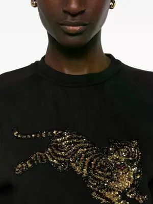 Kenzo Sequin-embellished Tiger-motif Sweatshirt