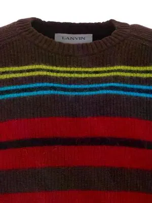 LANVIN Striped Sweater In Wool And Cashmere