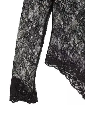 VALENTINO RED Lace-panelled Bodysuit