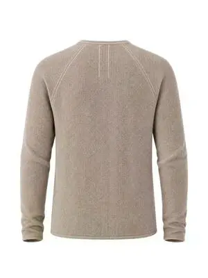 NOWADAYS Honeycomb-knit Crew-neck Sweater