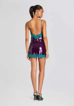 Retrofete Morgen Sequin Skirt