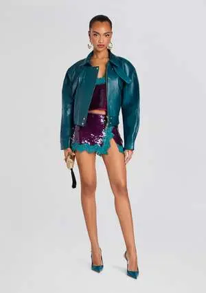 Retrofete Morgen Sequin Skirt