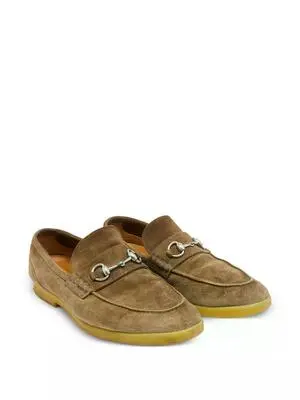 Gucci Horsebit Suede Loafers