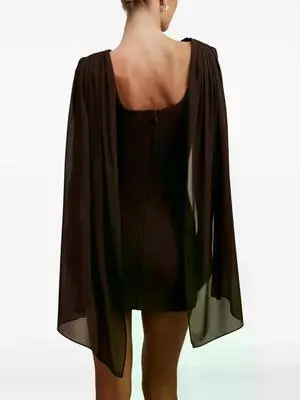 EVER NEW Bowie Shawl-detail Mini Dress