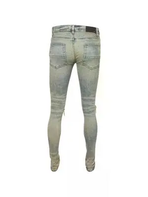 Amiri Distressed-effect Skinny Jeans - Blue