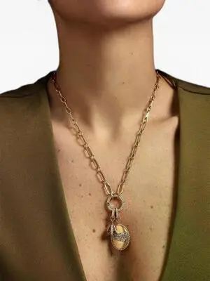 CLARA CHEHAB Liberté Diamond Chain Necklace - Gold