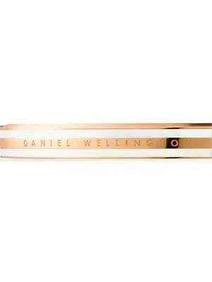 DANIEL WELLINGTON Emalie Logo-engraved Striped Cuff Bracelet