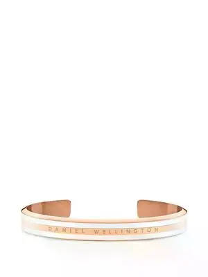 DANIEL WELLINGTON Emalie Logo-engraved Striped Cuff Bracelet - Pink