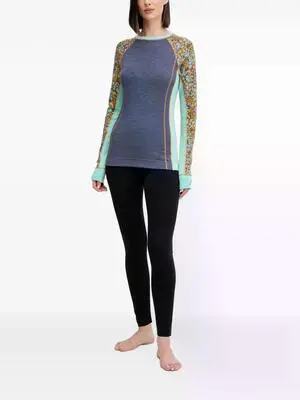 Smartwool Floral-print Raglan-sleeve Base Layer