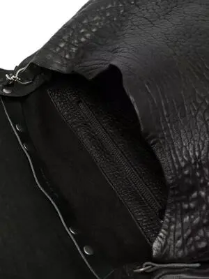 UN TE' DA MATTI Leone Crocodile-effect Leather Tote Bag