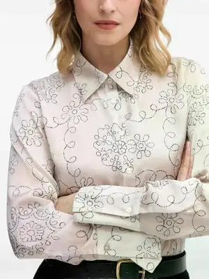 Sisley Floral-print Long-sleeve Shirt