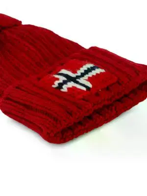 NAPAPIJRI Semiury Pompom-detail Beanie Hat