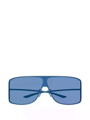 Gucci Mask Geometric-frame Sunglasses - Blue