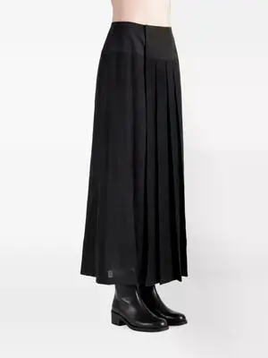 Yohji Yamamoto Pleated Maxi Skirt