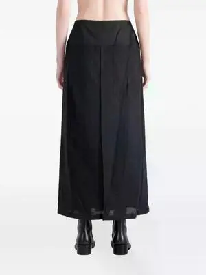 Yohji Yamamoto Pleated Maxi Skirt
