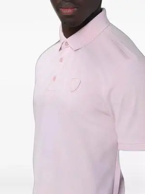 BLAUER. Logo-patch Polo Shirt