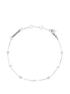 DANIEL WELLINGTON Pearl Crystal-embellished Bracelet - Silver