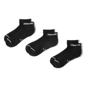 JORDAN Everyday Elevated Ankle Socks - Black